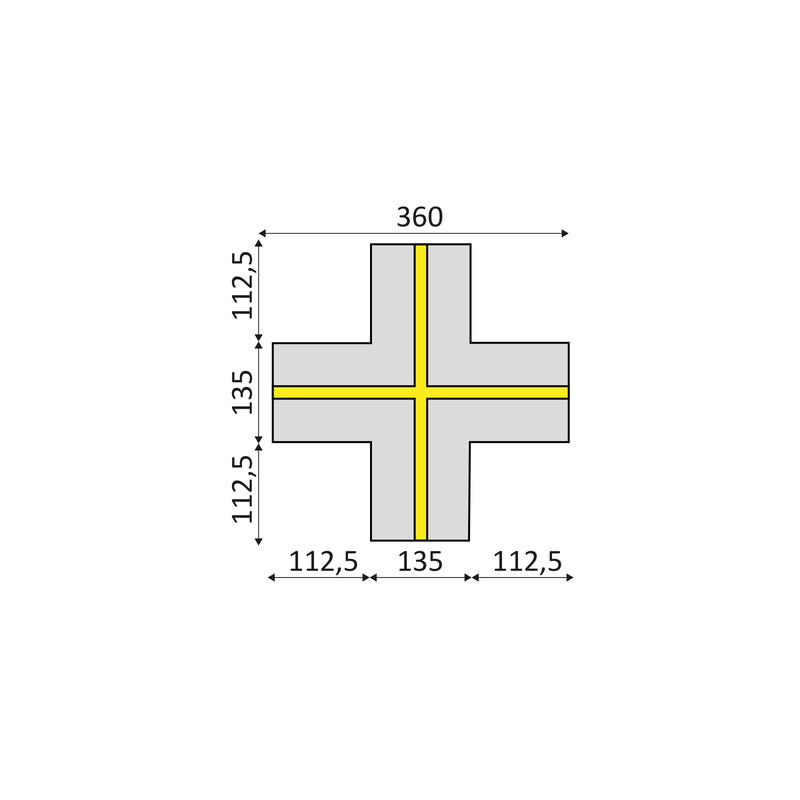 Raccordo INCROCIO PIANO - Accessori per profili - Strisce Led - Lyvia ...