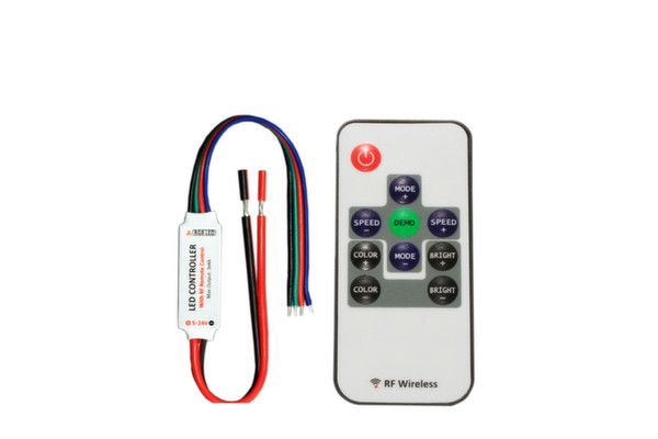 Mini controller RGB with remote control - Driver and dimmer - Strip led ...